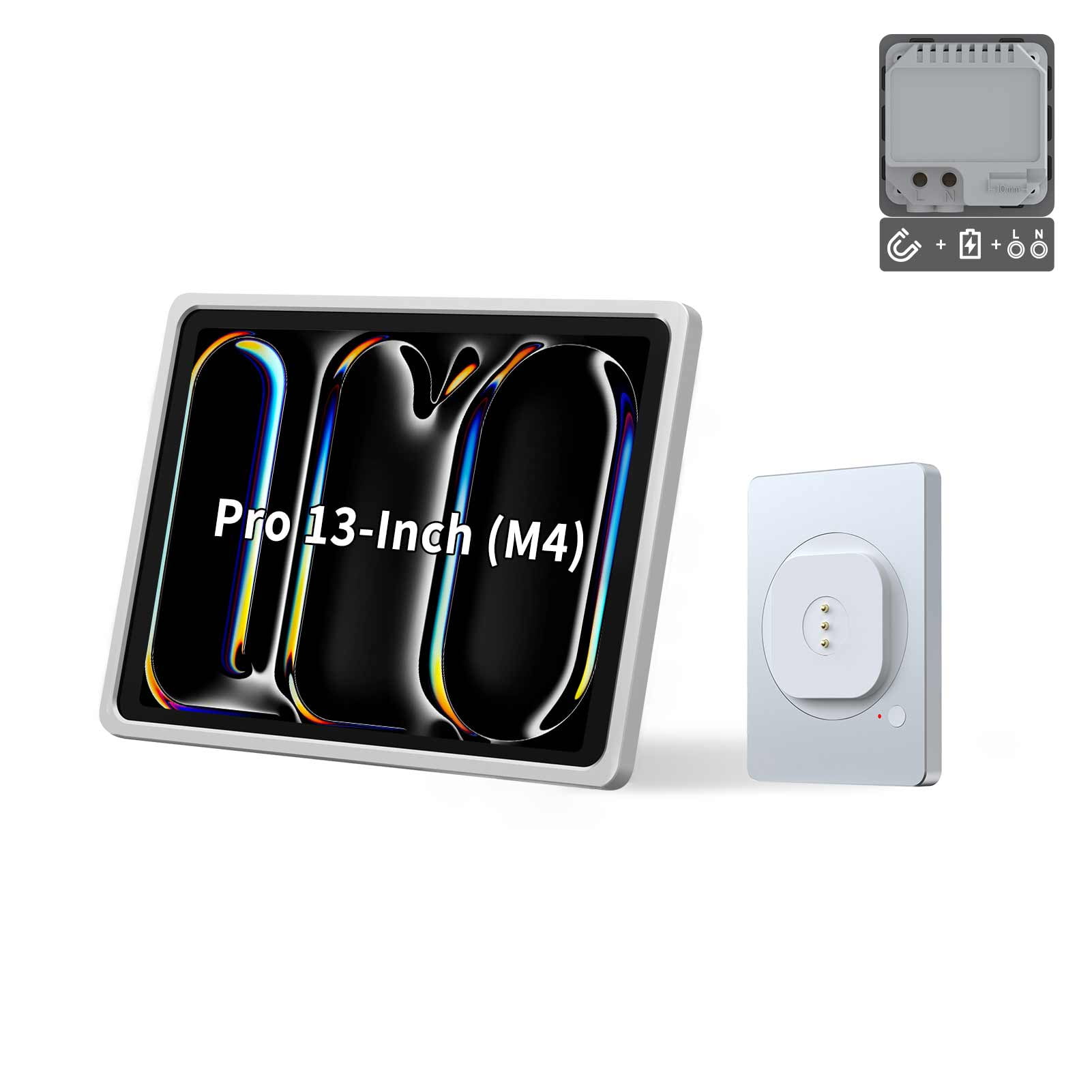 EMONITA Magnetic Wall Mount with 18W Fast Charging Case for iPad Pro 13 ...