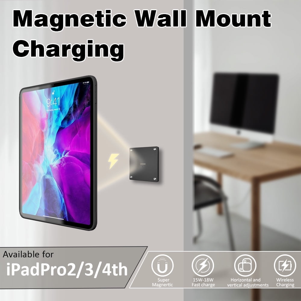 Magnetic Wall Mount with Charging Case for iPad Pro 11-Inch, 100-250V ...