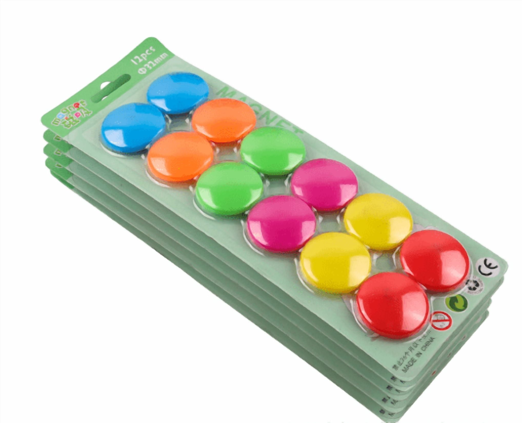 Magnetic Whiteboard Dots with Colorful Iron-Absorbing Designs, Multi ...