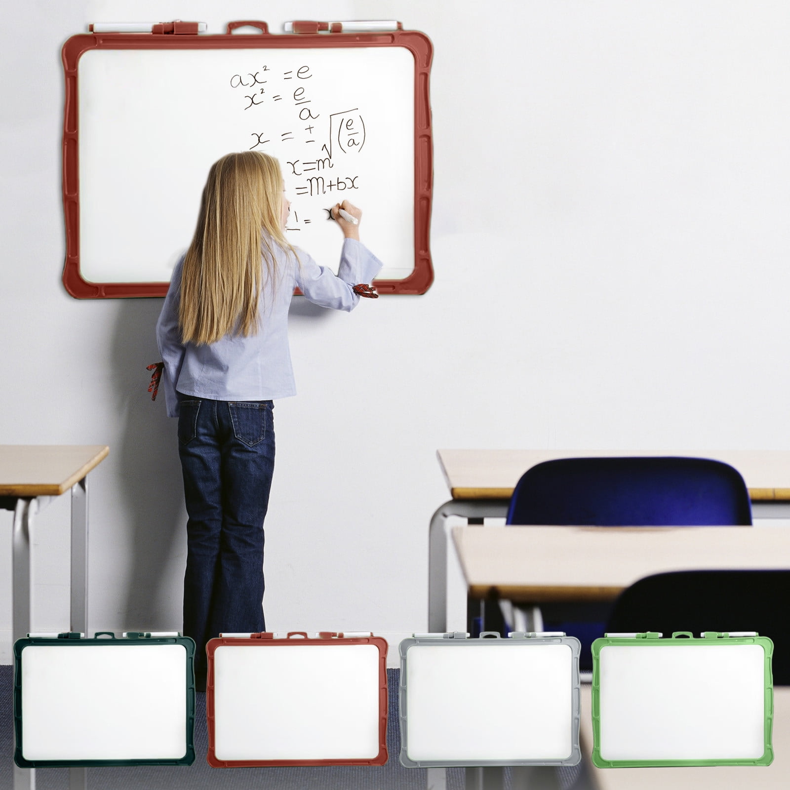 Magnetic Whiteboard Double Sided Erasable Surface for Childrens Writing ...