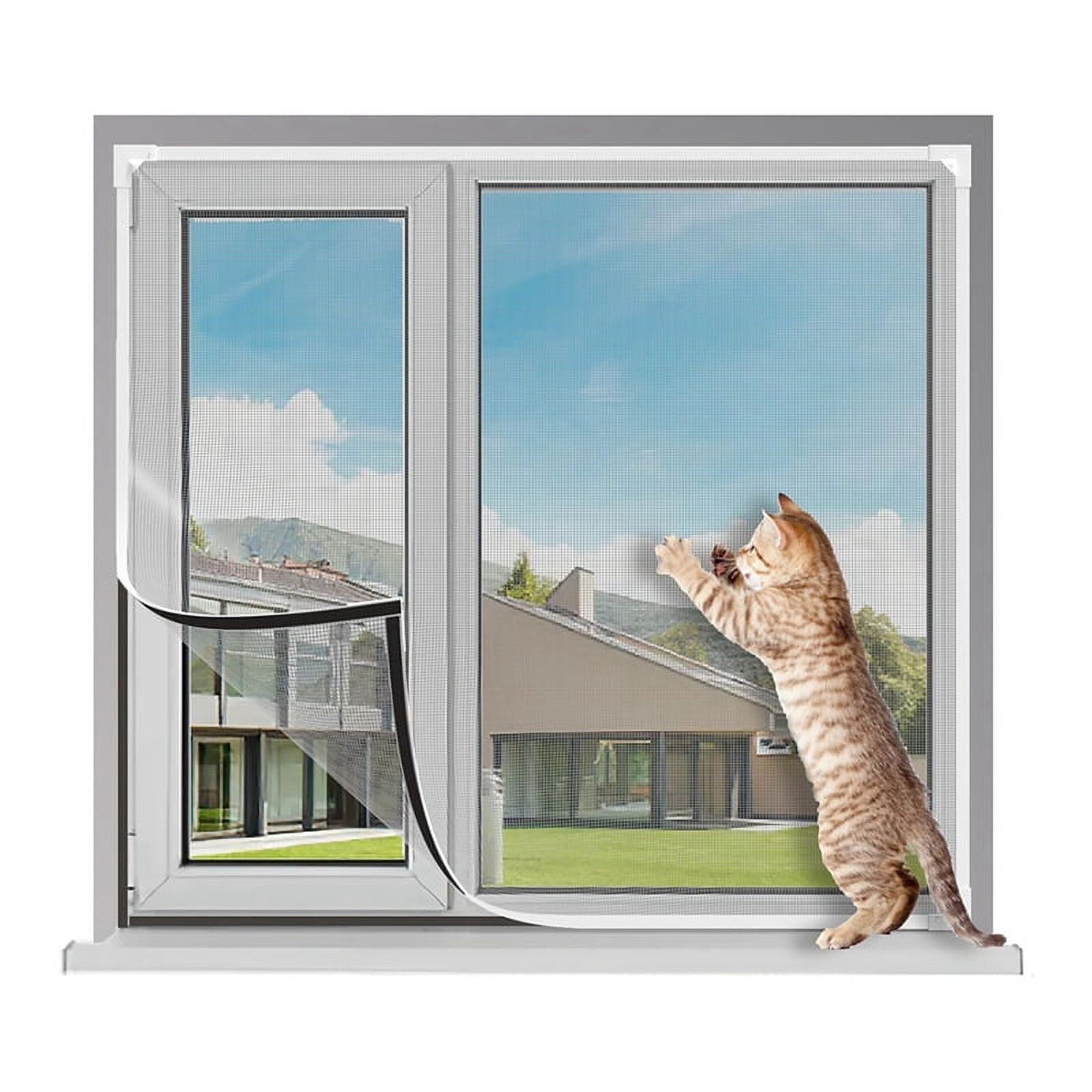 Magnetic Window Screen Adjustable DIY Window Net Screens Mesh Max 39 X ...