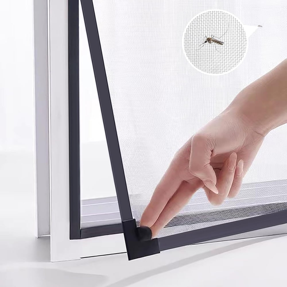 Magnetic Window Screen - DIY Window Screen Anti Mosquito Mesh Window ...