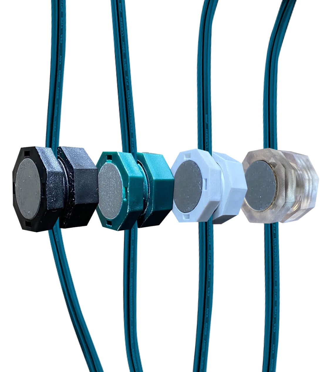 Magnetic Wire Clamps - 20 Pcs, Clear (Color) - Walmart.com