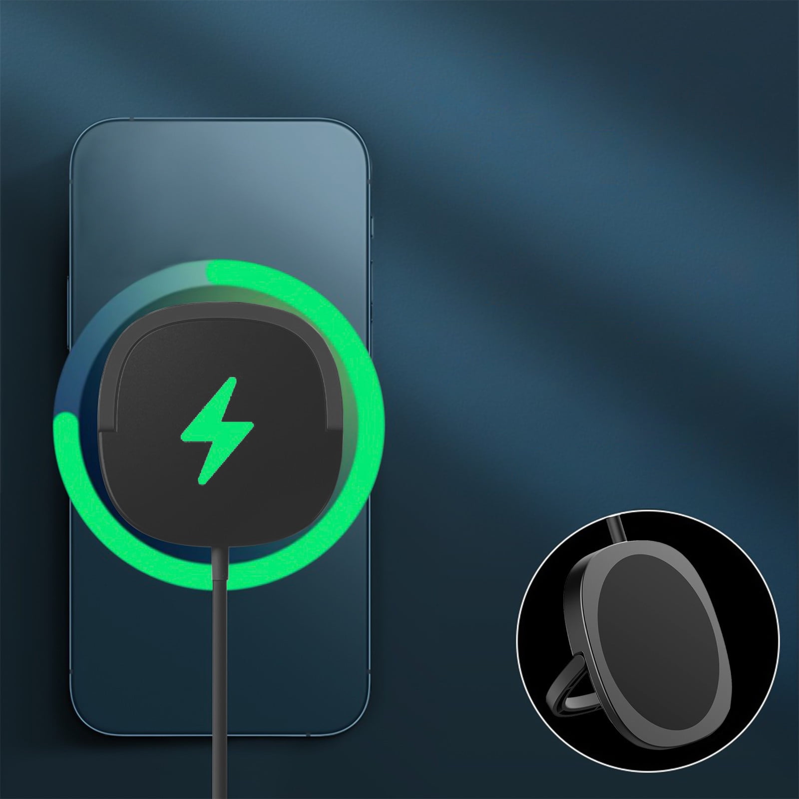 Magnetic Wireless Charger IOS & Android 15WC Ertified Fast Wireless ...