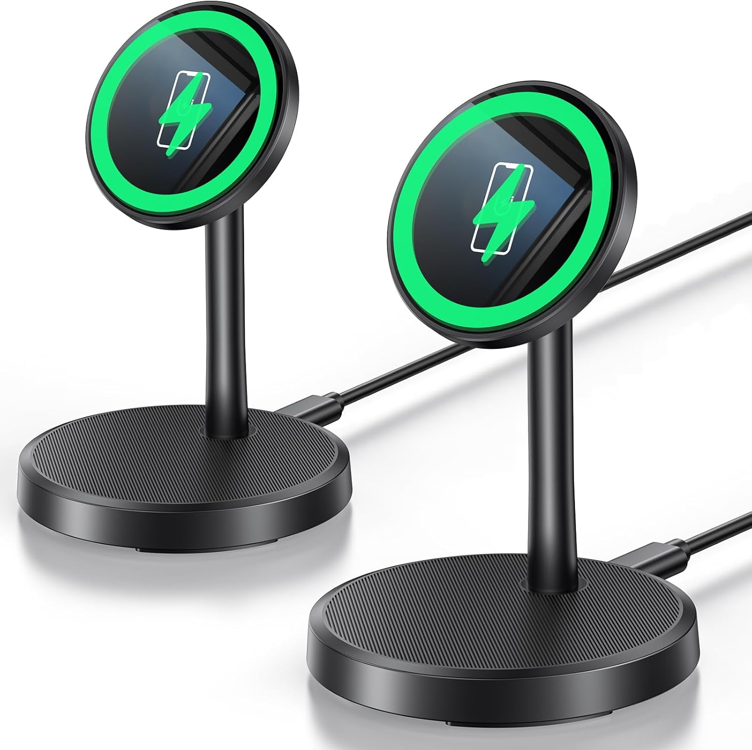 Magnetic Wireless Charger iPhone, 2 Pack 15W Fast Mag-Safe Charger ...