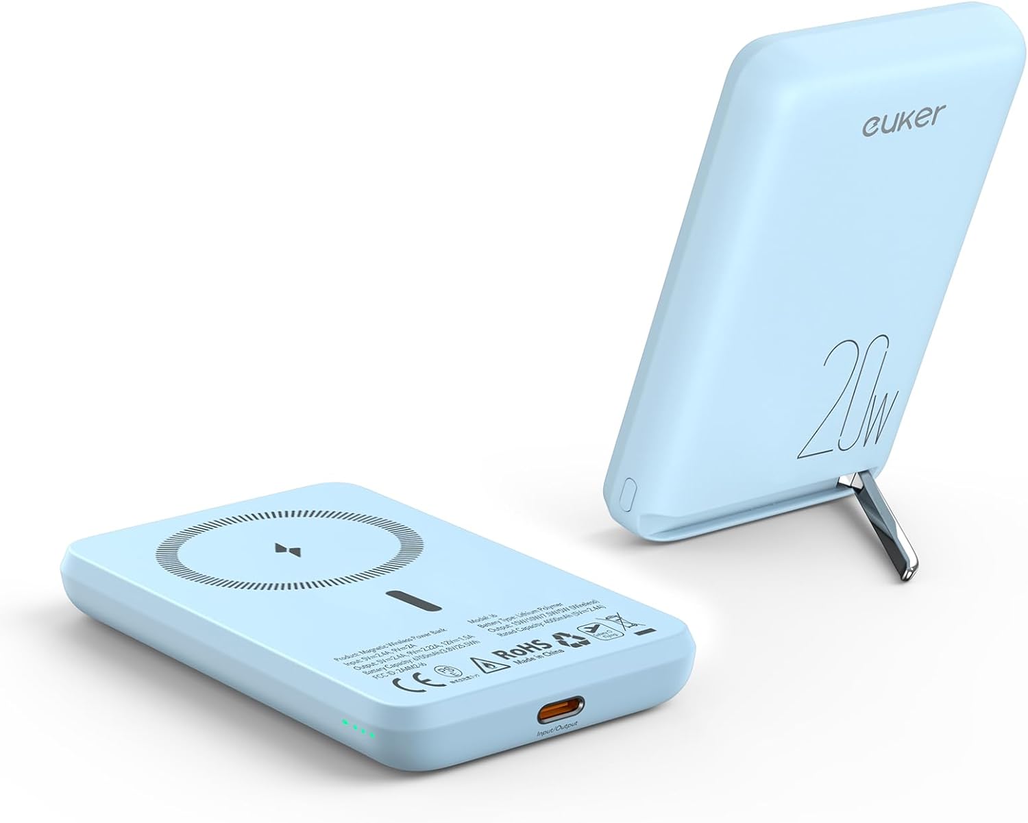 Magnetic Wireless Portable Power Bank - Foldable Stand, Compact High ...