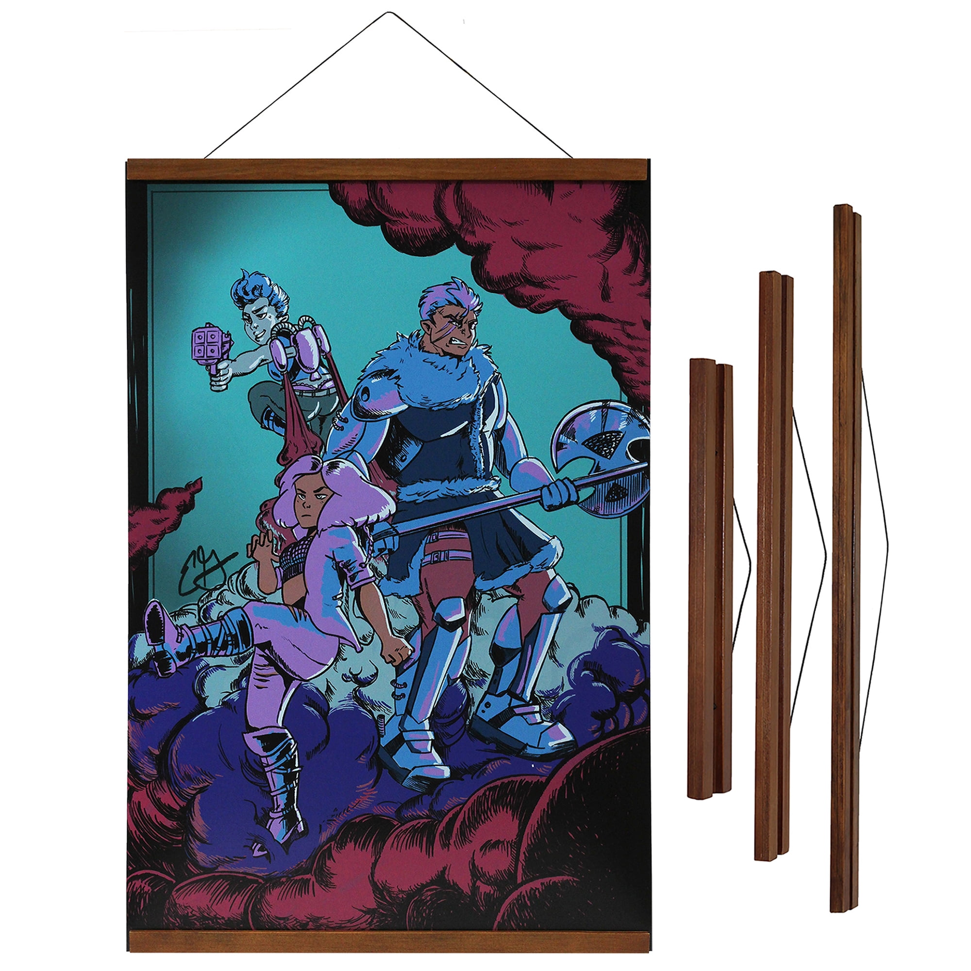 Magnetic Wooden Poster Hanger Frame, 18" Wide - Walmart.com