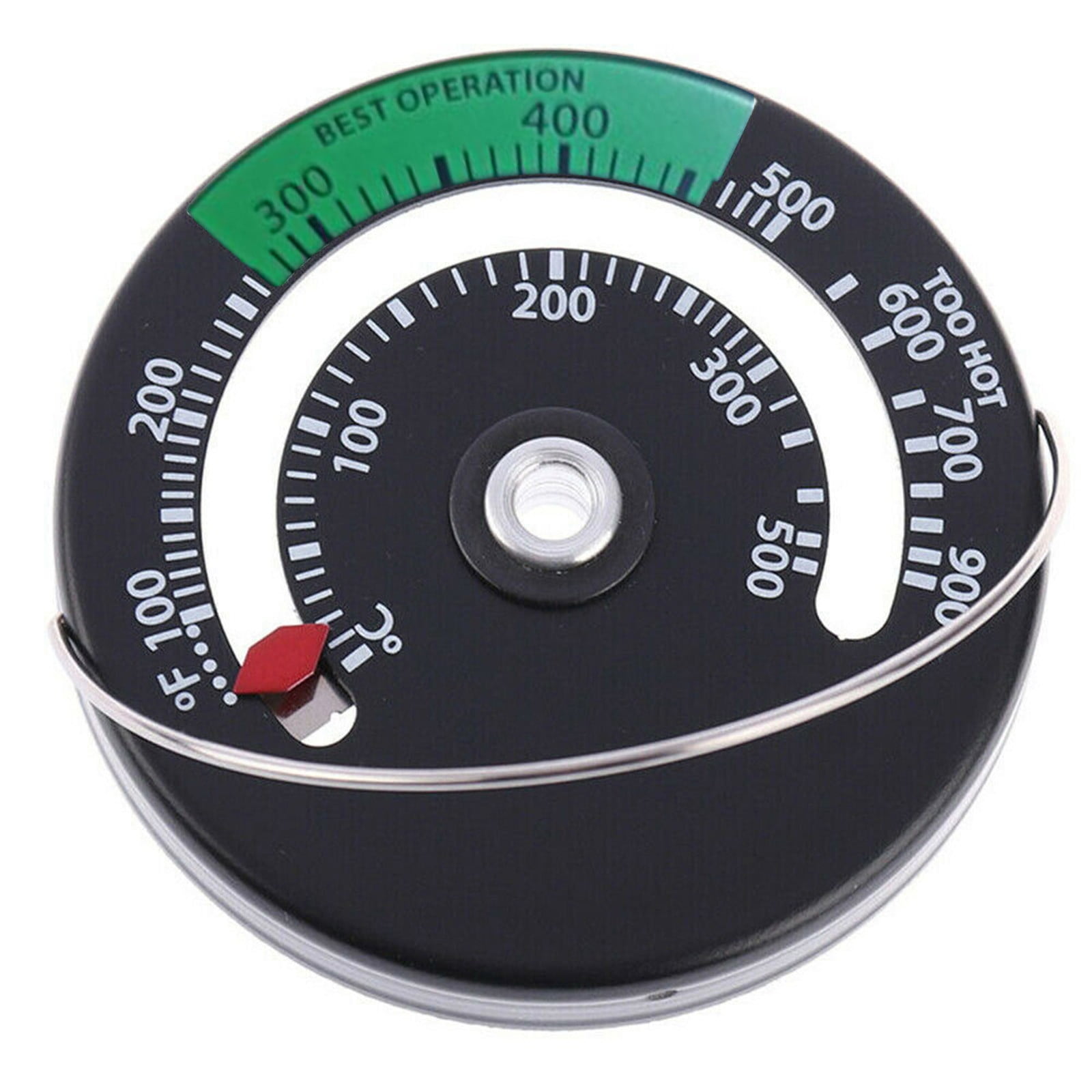 Woodstove Pipe Thermometer - Fireplace Flue Burner Heat Gauge, Wide ...