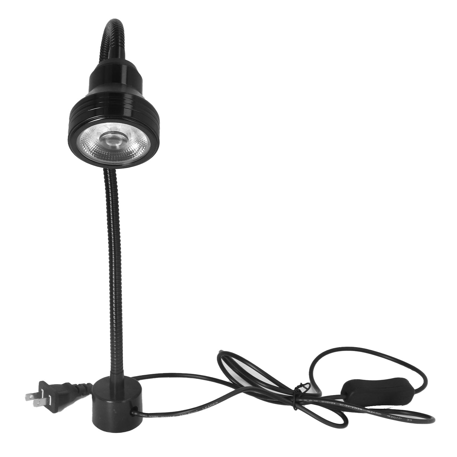 Magnetic Work Light 7W LEDs Flexible Gooseneck Plug Magnetic Base Metal ...