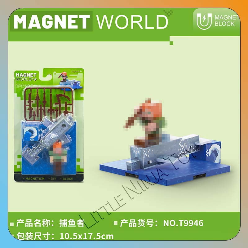 Magnetic World Magnetic doll Animal building blocks Magnetic building ...