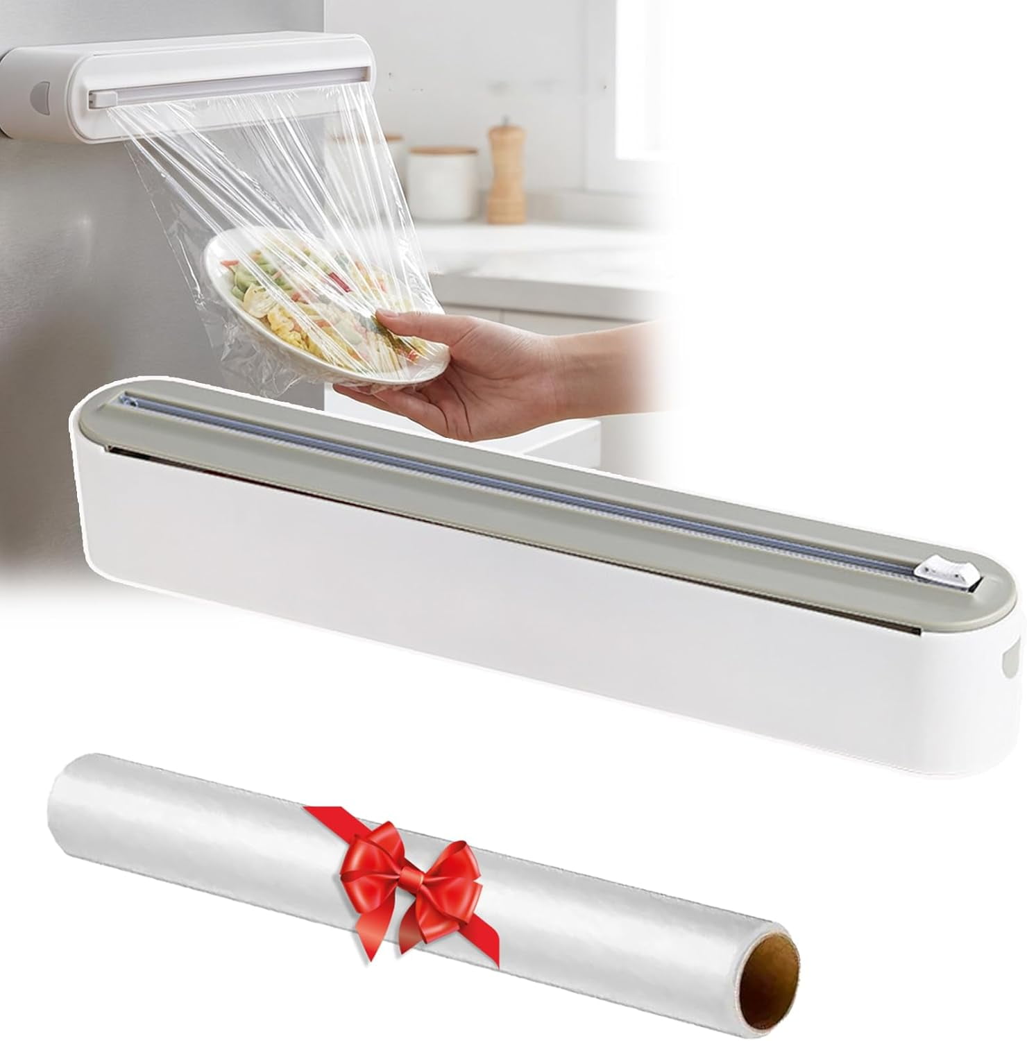 Magnetic Wrap Dispenser - Magnetic Wrap Dispenser with Cutter, Fits ...