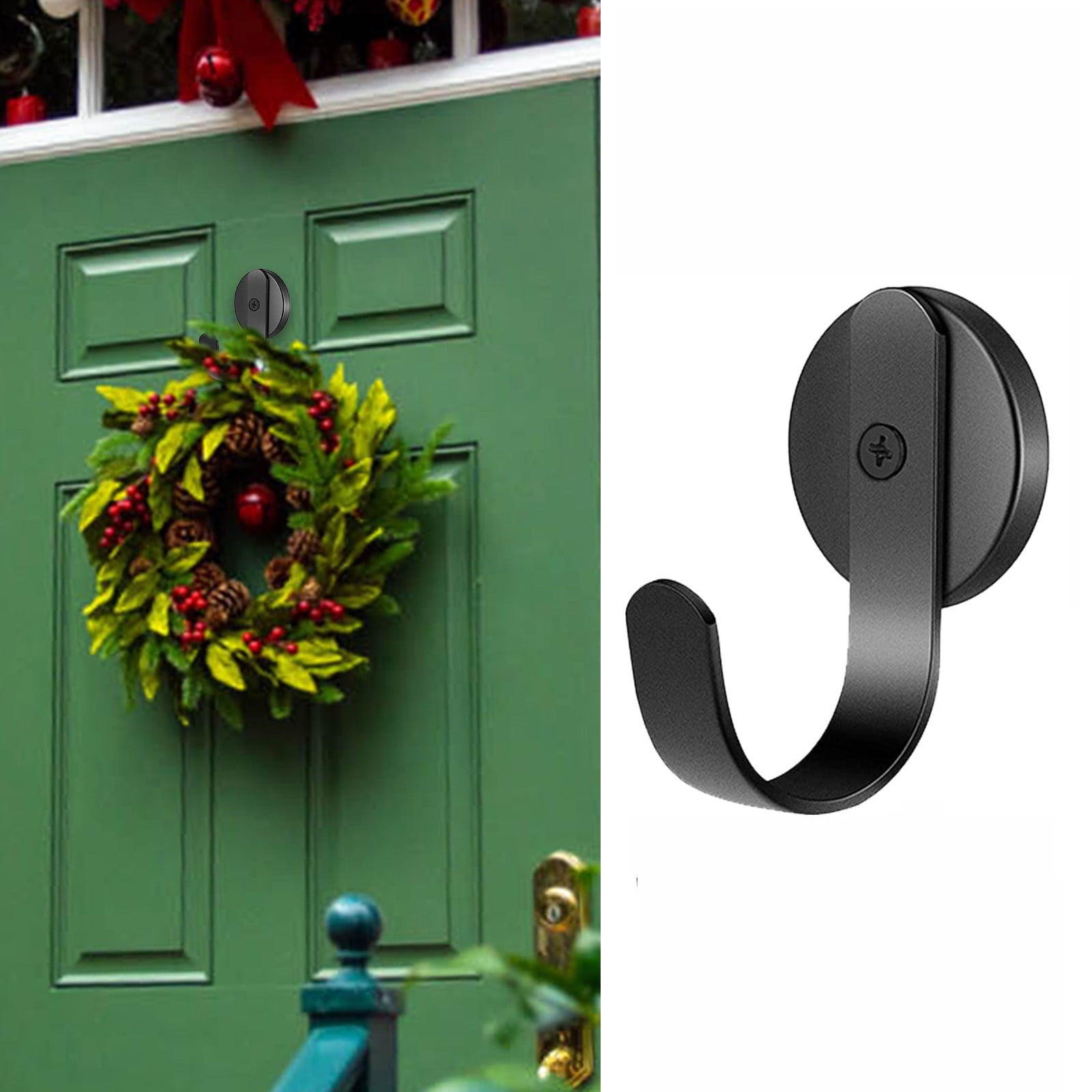 Magnetic Wreath Hanger, Strong Magnet Wreath Holder, Heavy Duty Wreath ...