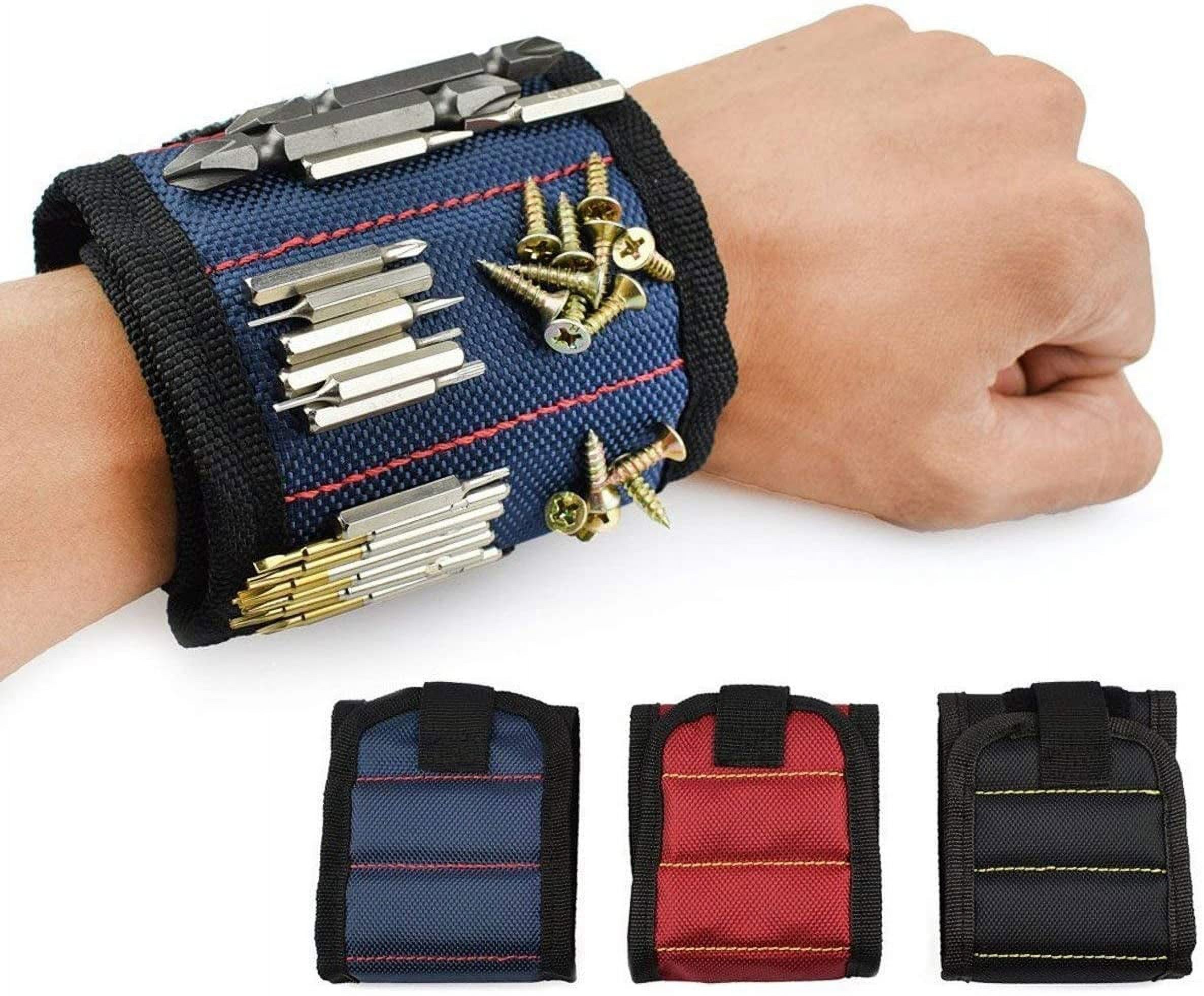 Magnetic Wristband, 10 Pcs Strong Magnets Magnet Arm Band For Holding ...