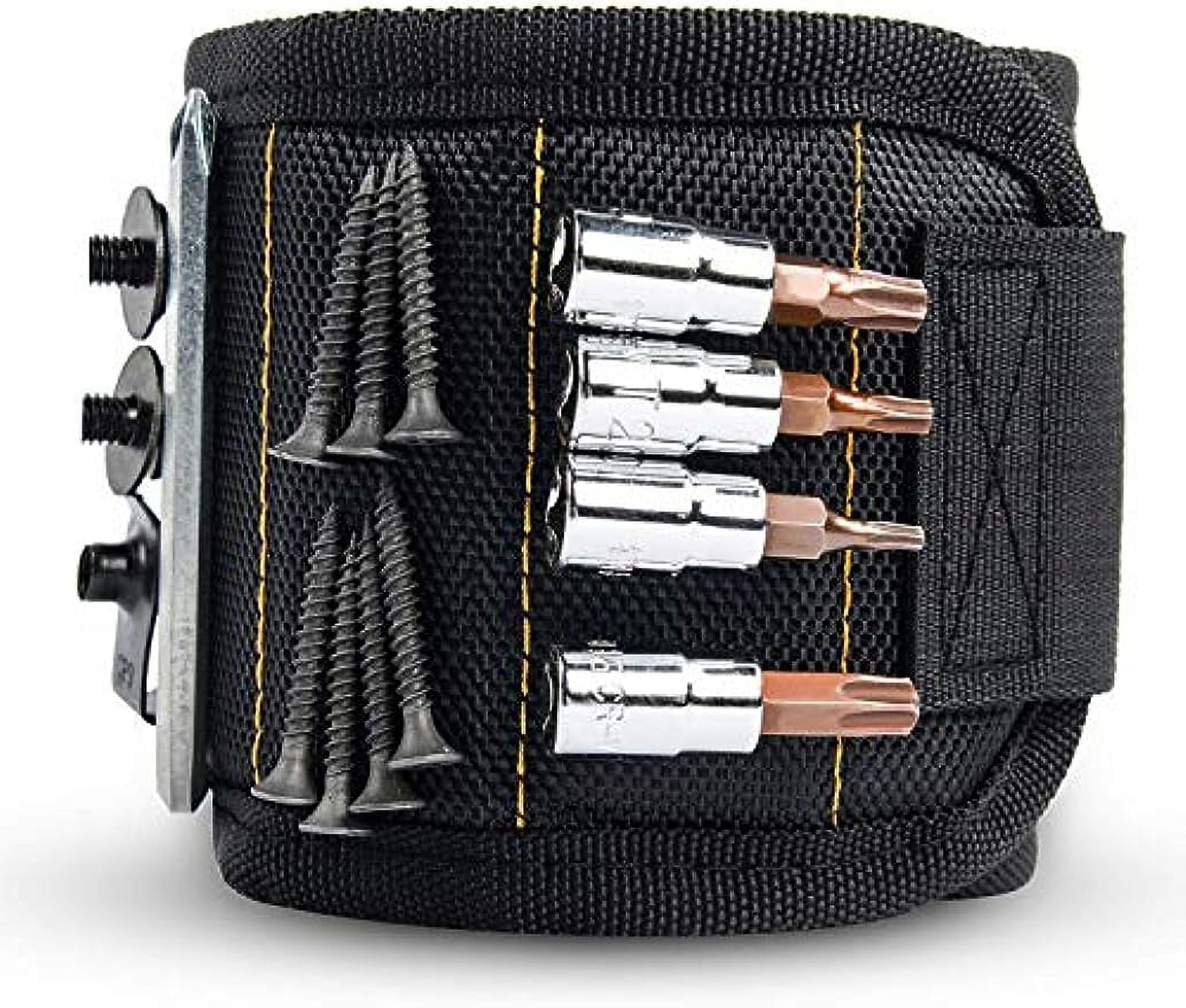 Magnetic Wristband with 15 Strong Magnets for Holding Screws Nails ...