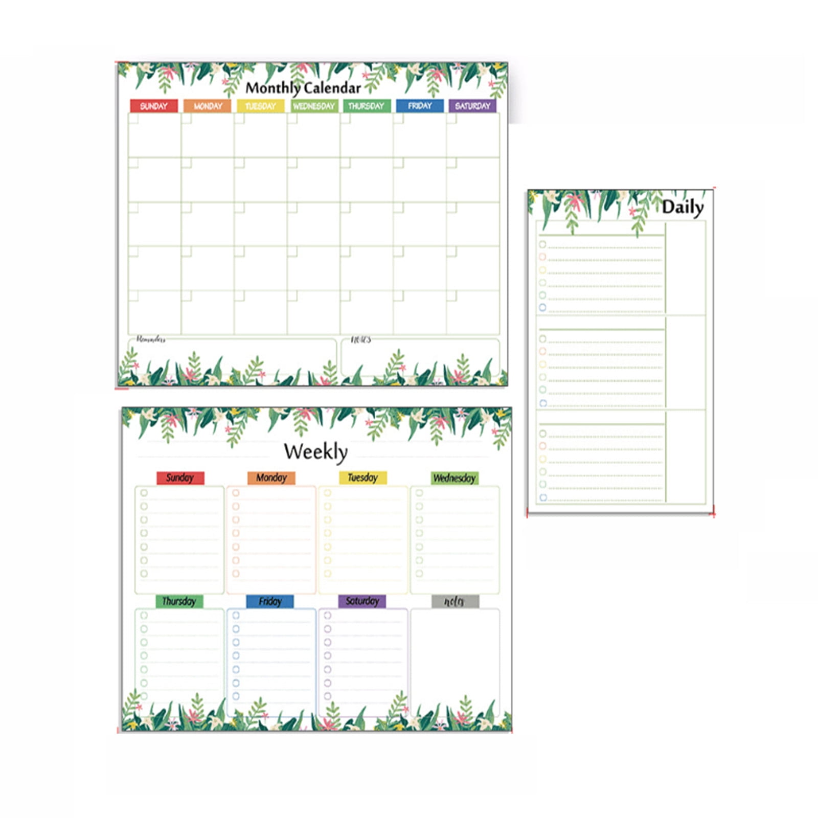 Magnetic Write-On Calendar Board | Reusable Weekly/Monthly Planner for ...