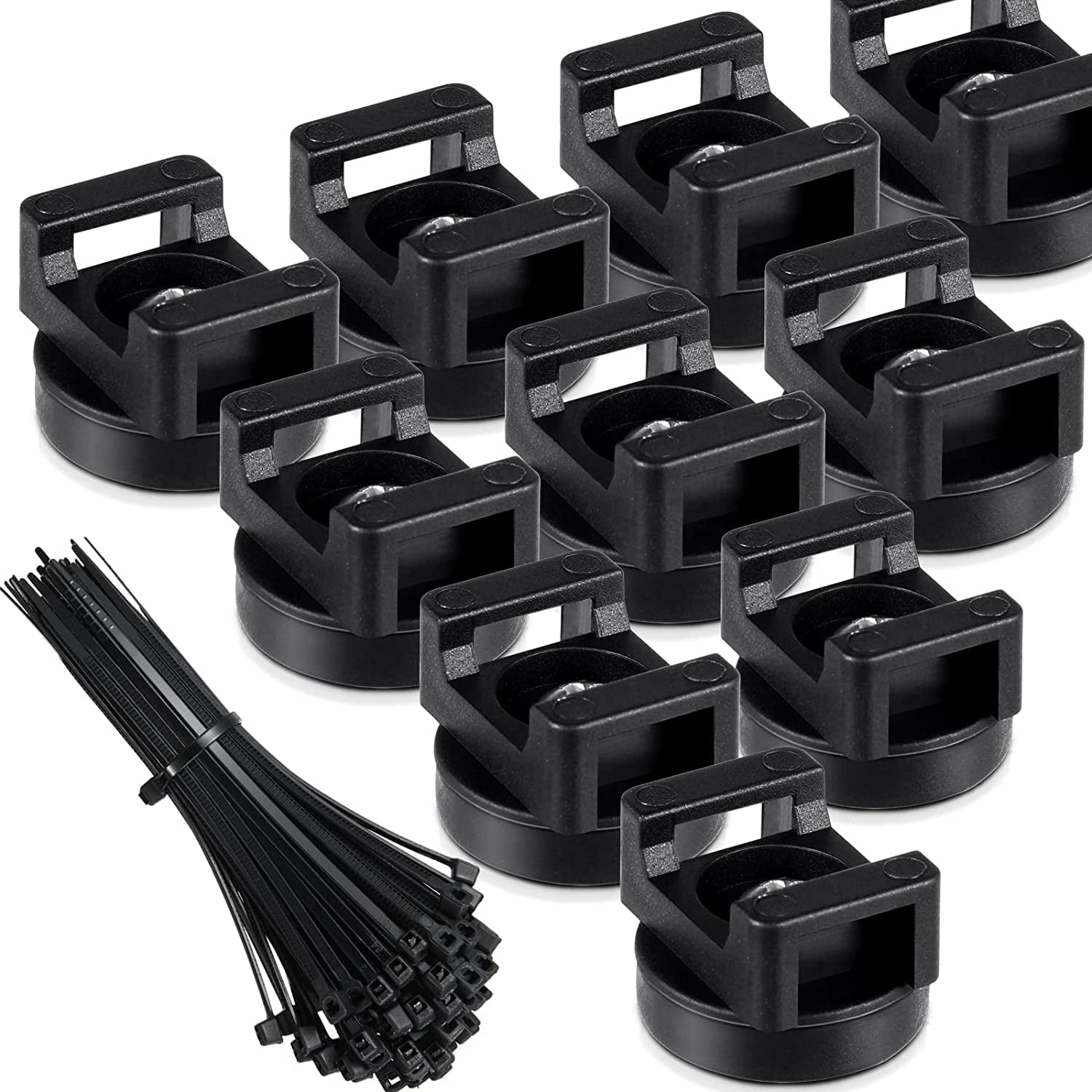 Magnetic Zip Tie Mount Multipurpose Cable Holder Magnets Magnetic Wire ...