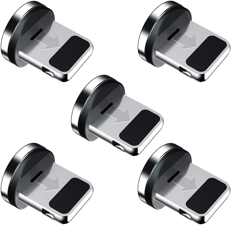 Magnetic connector tip heads (5-pack) Magnetic adapter 360 ° rotating ...