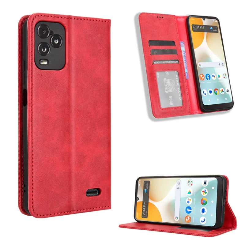 Magnetic flip wallet phone leather case for BLU View 5 Pro 4 3 2 C5 Max ...