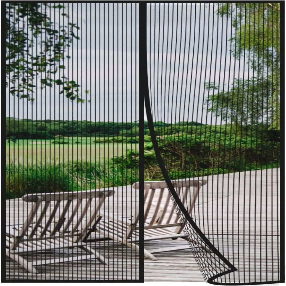 Magnetic fly screen door, insect protection balcony door without ...