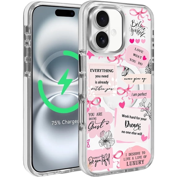 Magnetic for iPhone 16 Case, Compatible with MagSafe, Wireless Slim ...