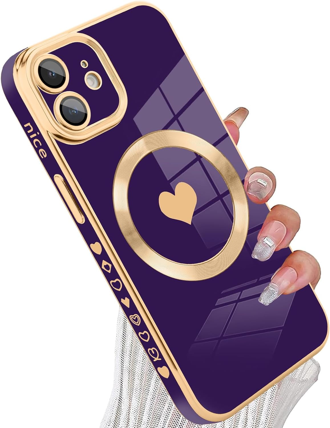 Magnetic for iPhone 11 Case [Compatible with Magsafe] Cute Love Luxury ...