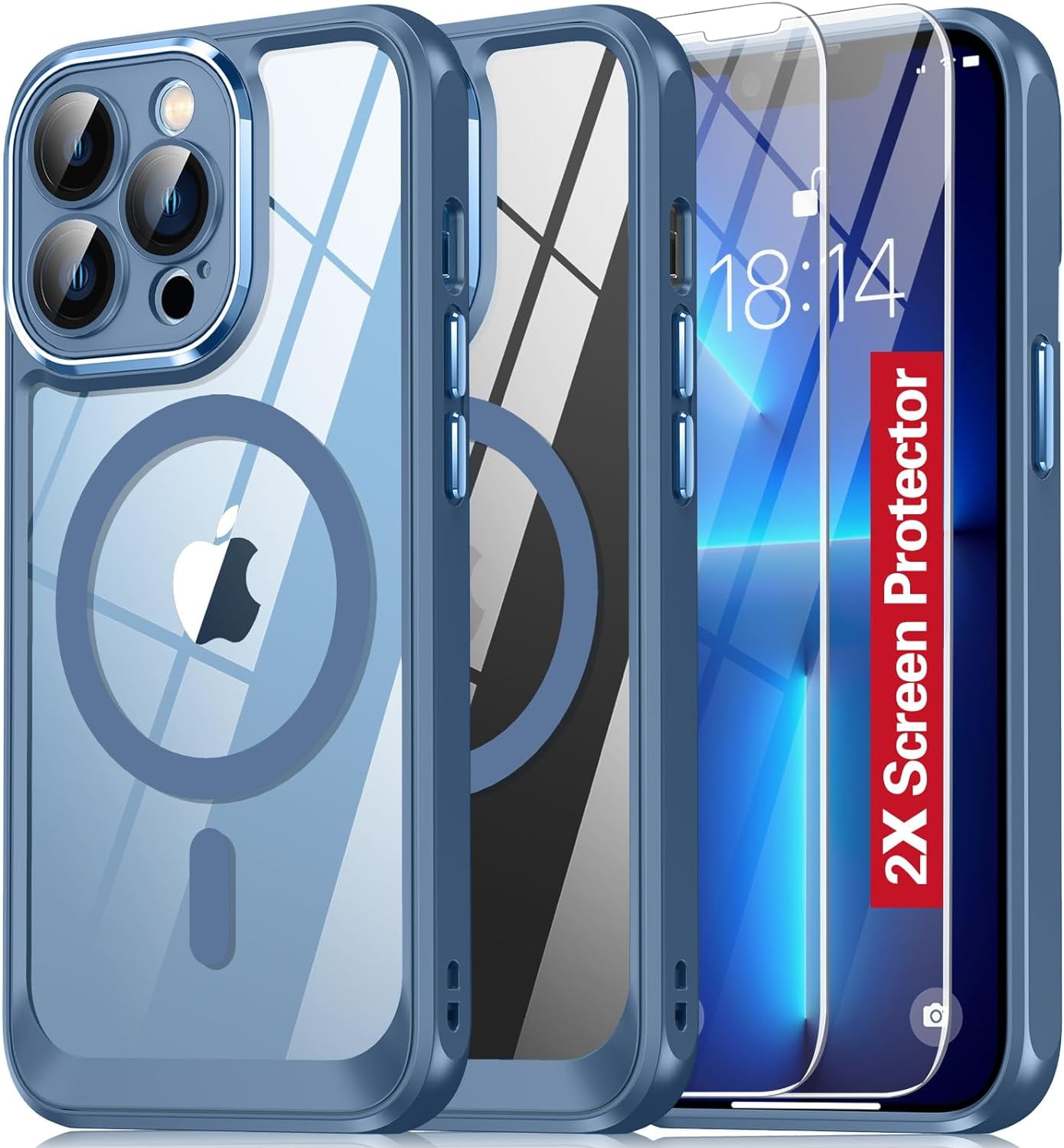 Magnetic for iPhone 13 Pro Case Clear,[Compatible with MagSafe][Strong ...