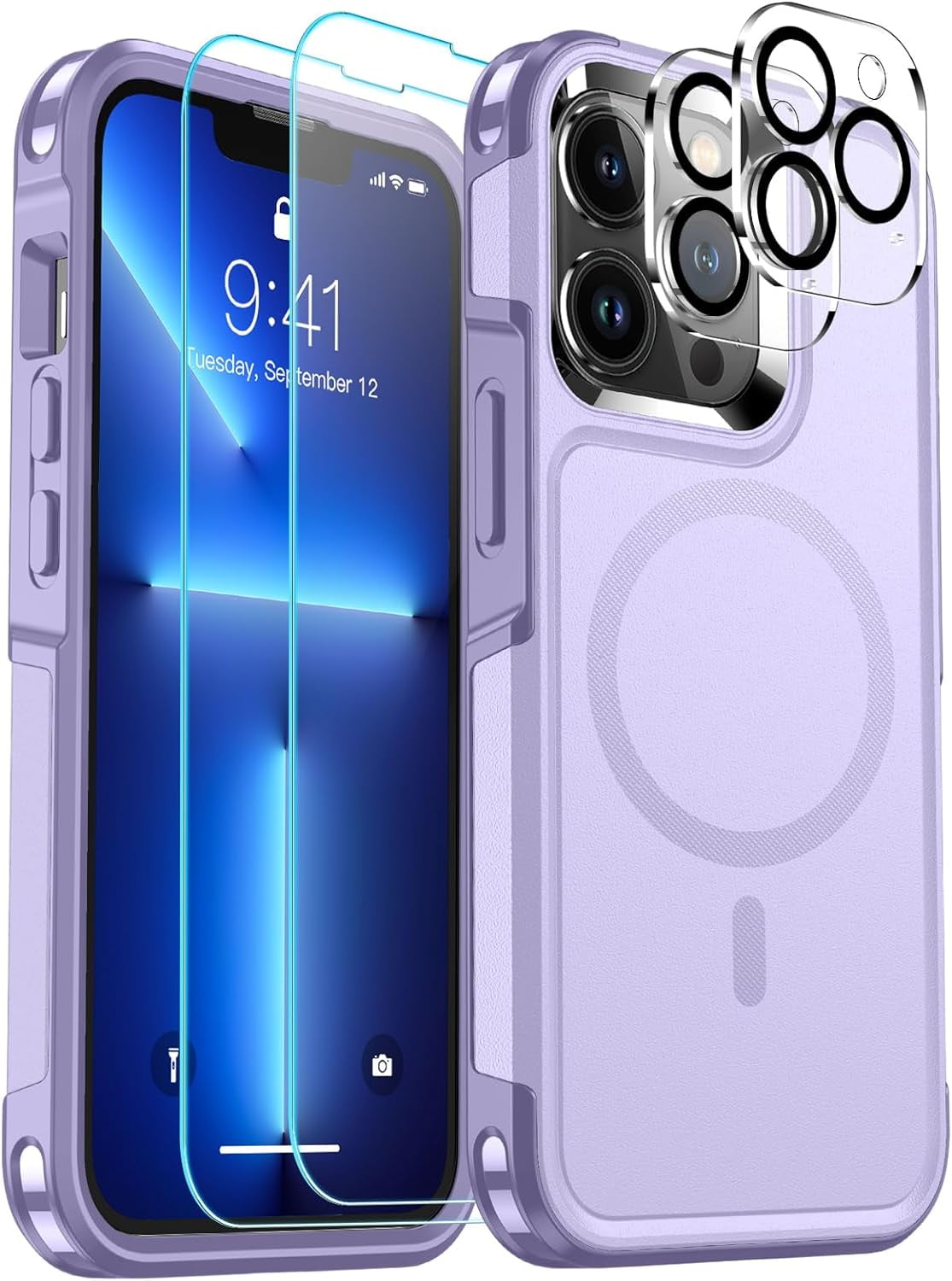 Magnetic for iPhone 13 Pro Case(Compatible with MagSafe)(10FT Military ...