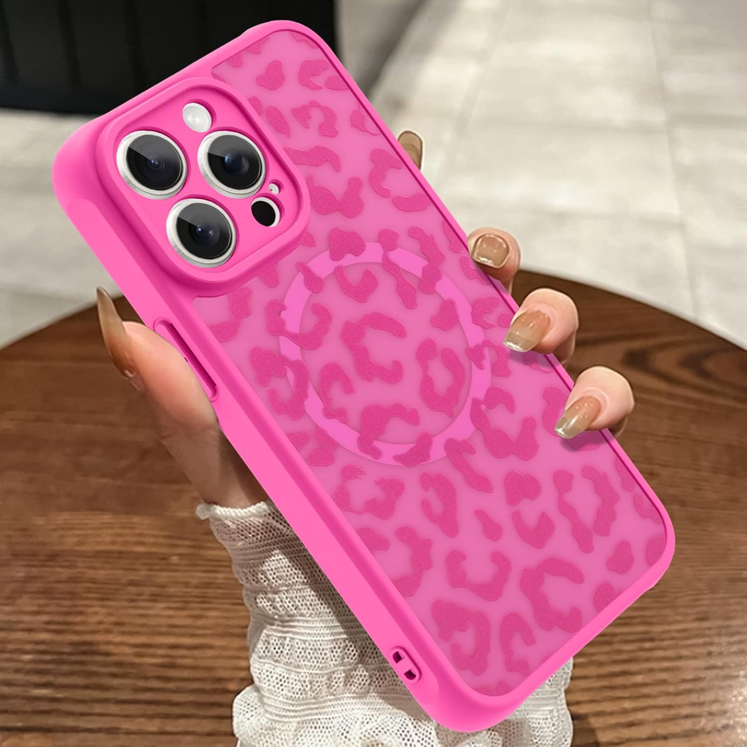 Magnetic for iPhone 13 Pro Case Leopard [Compatible with MagSafe] [Full ...