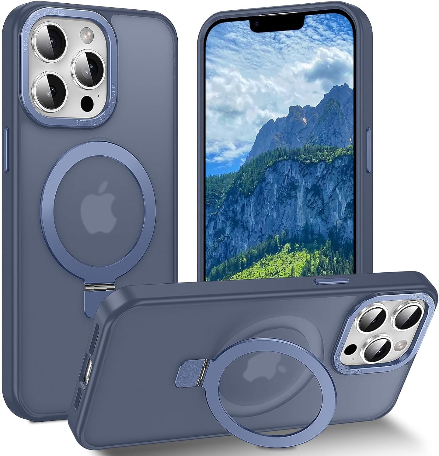 Magnetic for iPhone 13 Pro Case with Ring Stand, [10 FT Drop Protection ...