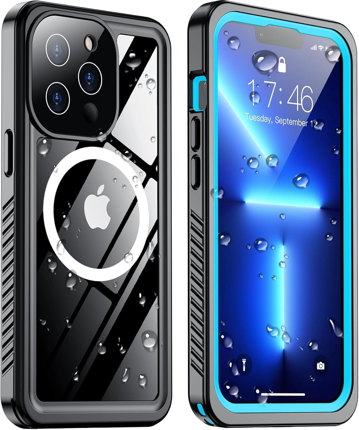 Magnetic for iPhone 13 Pro Max Case Waterproof,Built-in Screen ...