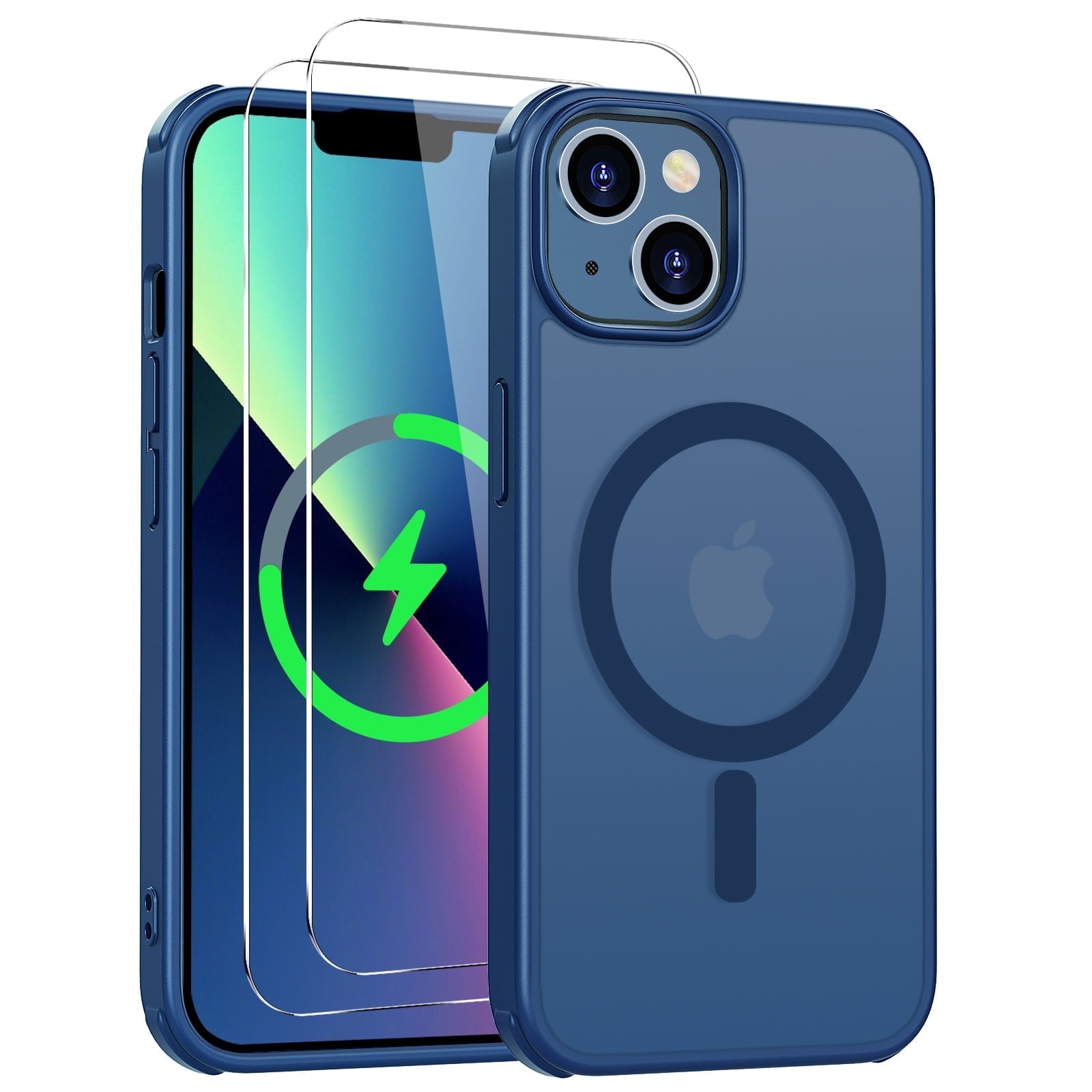 Roiskin Magnetic iPhone 13/14 Case, Slim Shockproof, MagSafe Compatible ...
