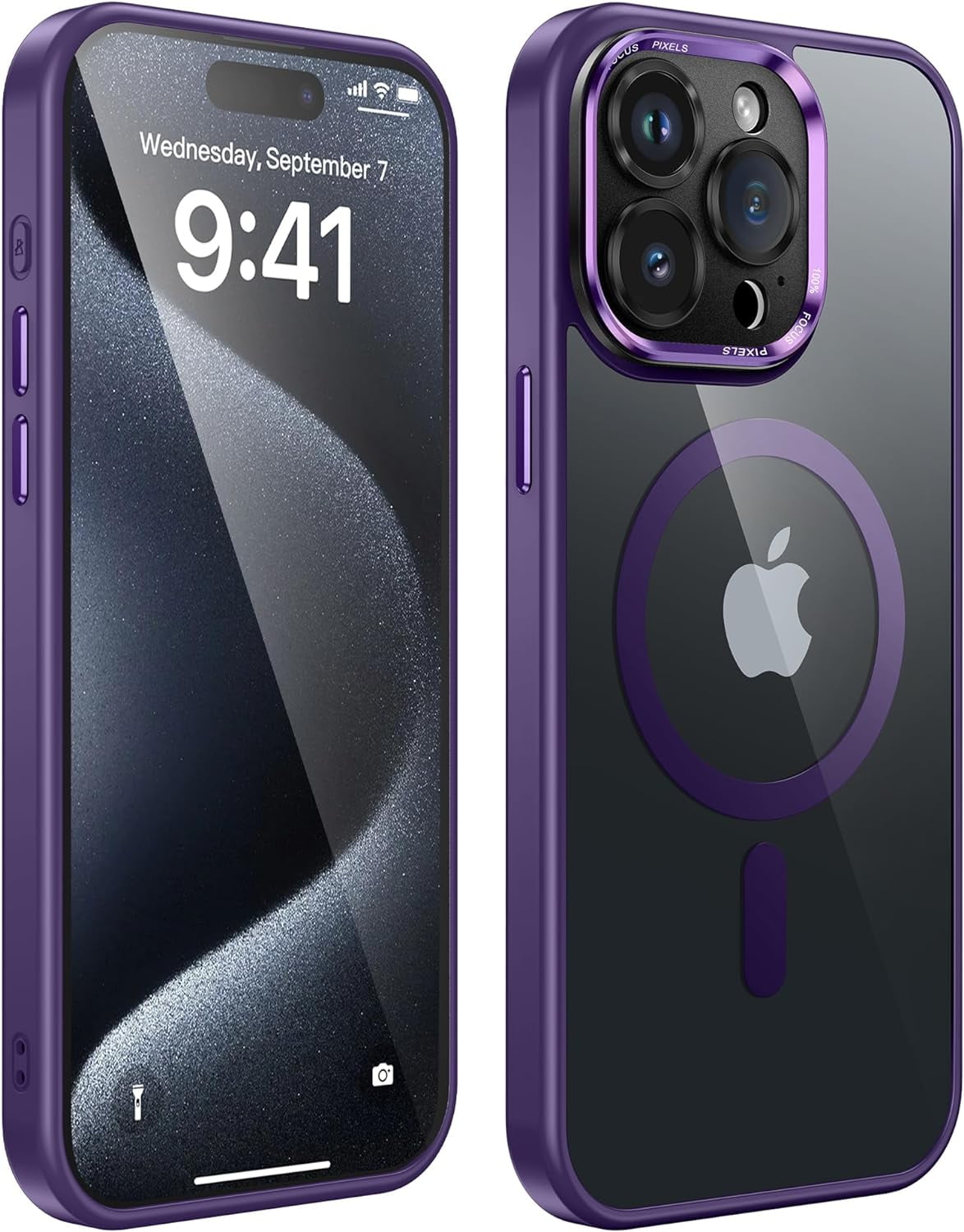 Magnetic for iPhone 15 Pro Max Case Clear [MagSafe Compatible] with ...