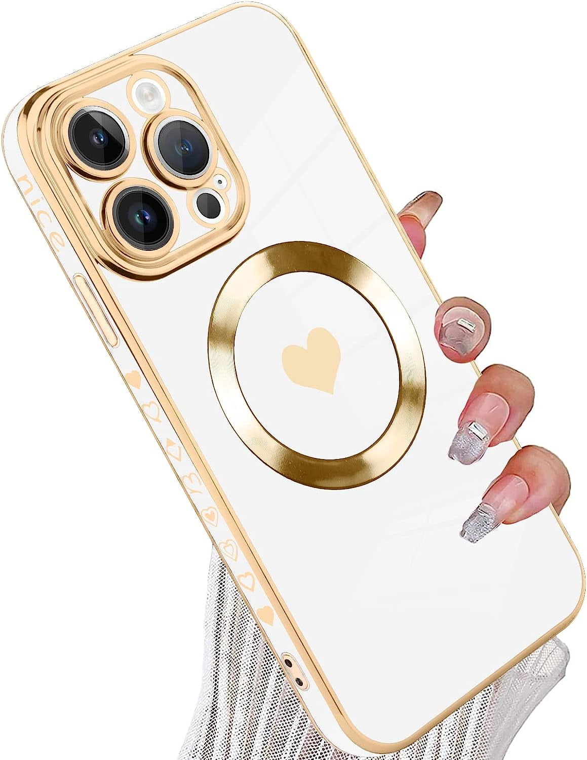 Magnetic for iPhone 15 Pro Max Case [Compatible with Magsafe] Cute Love ...