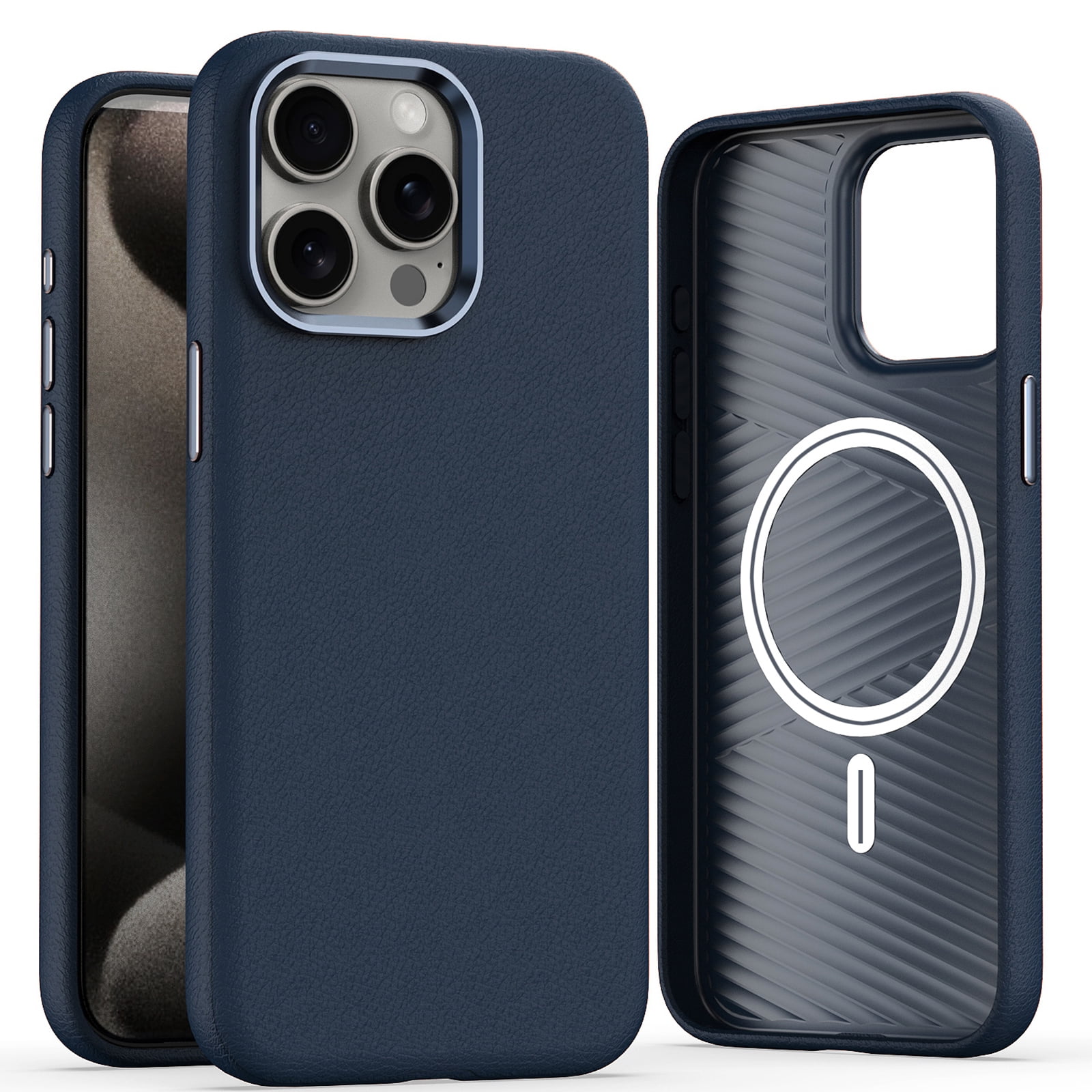 Magnetic for iPhone 15 Pro Slim Case [Compatible with Magsafe] Liquid ...