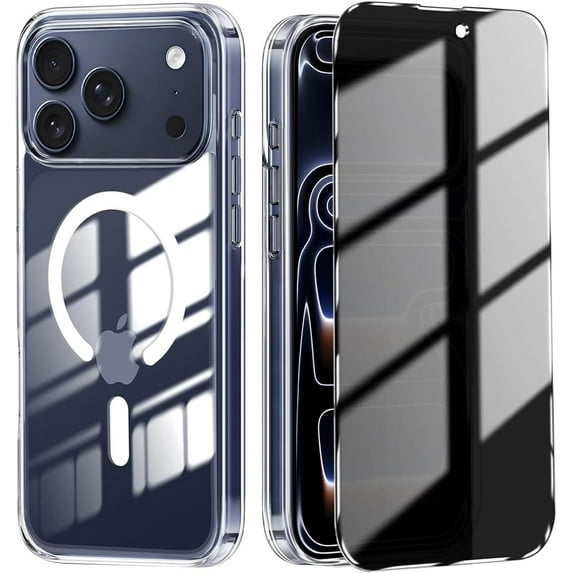 Magnetic for iPhone 17 Pro Max Case Clear:for iPhone 17Pro Max Phone ...