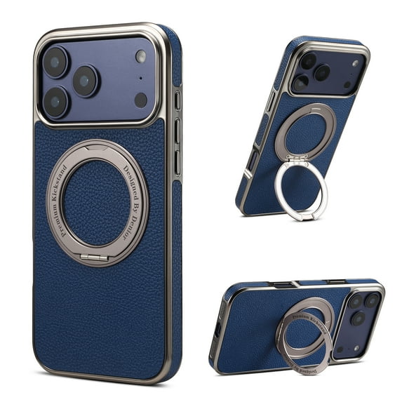 Magnetic for iPhone 17 Pro Premium PU Leather Case, Classic Invisible ...