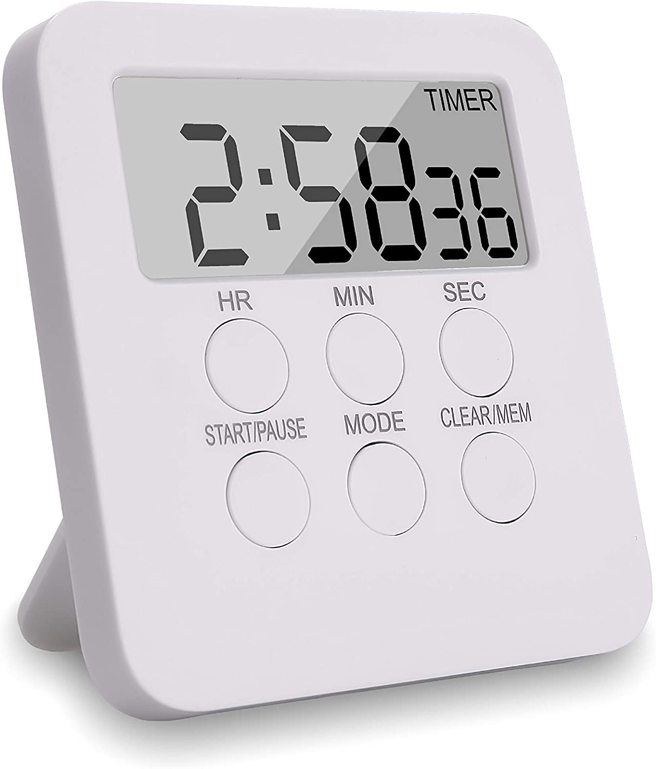 Magnetic kitchen timer, digital timer and stopwatch, kitchen alarm ...