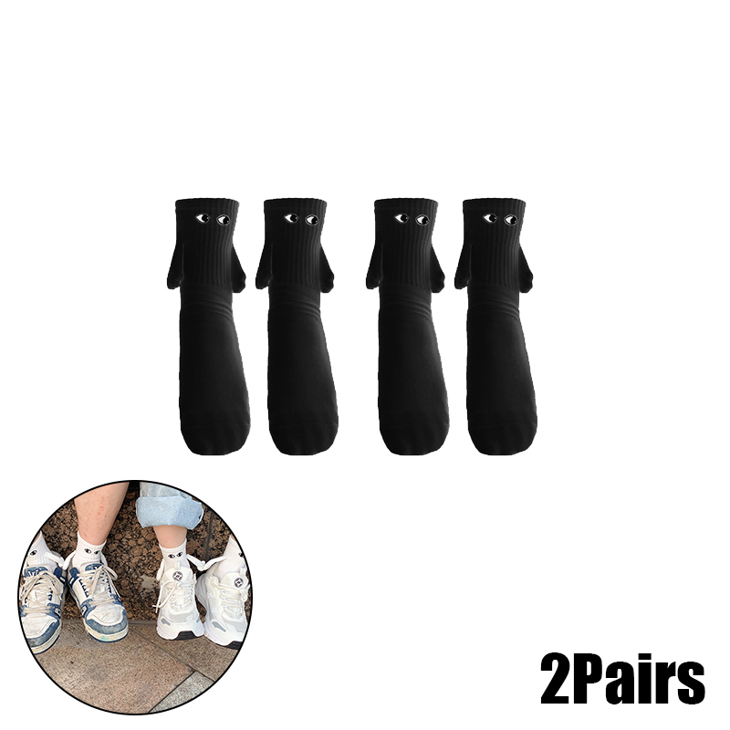 Magnetic socks with hands for men and women black and white funny and ...