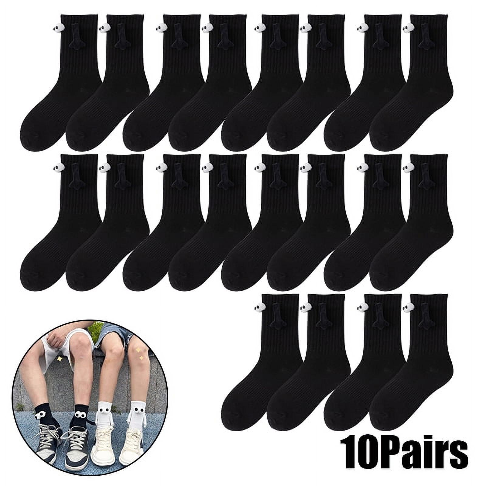 Magnetic socks with hands for men and women black and white funny and ...