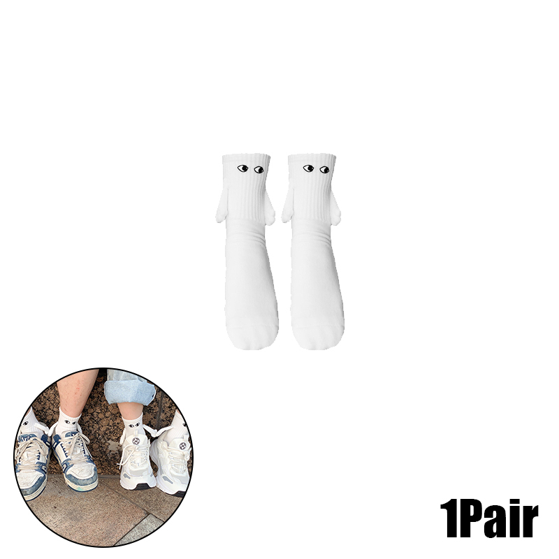 Magnetic socks with hands for men and women black and white funny and ...