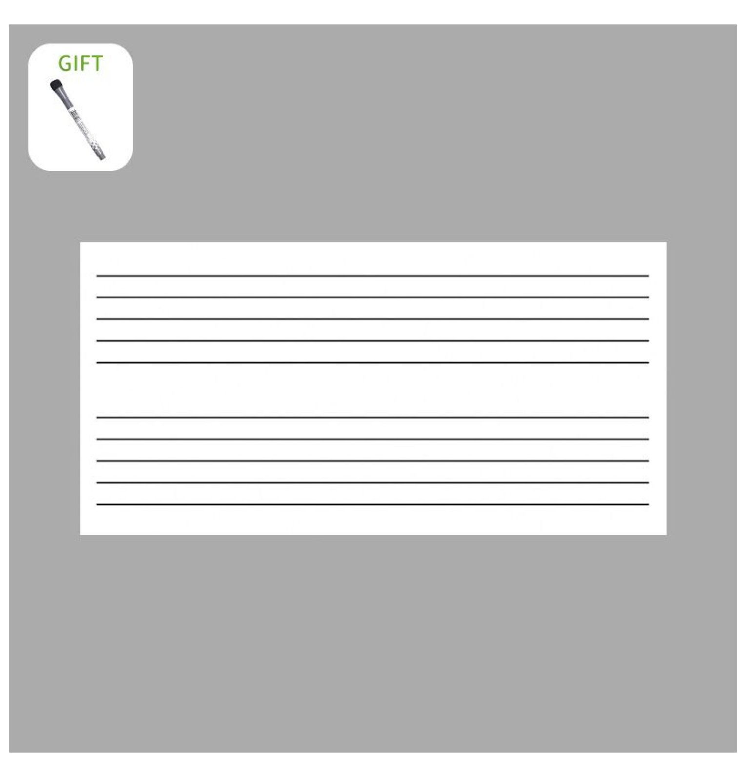 Magnetic staff learning sticker 2-piece set can move freely without ...