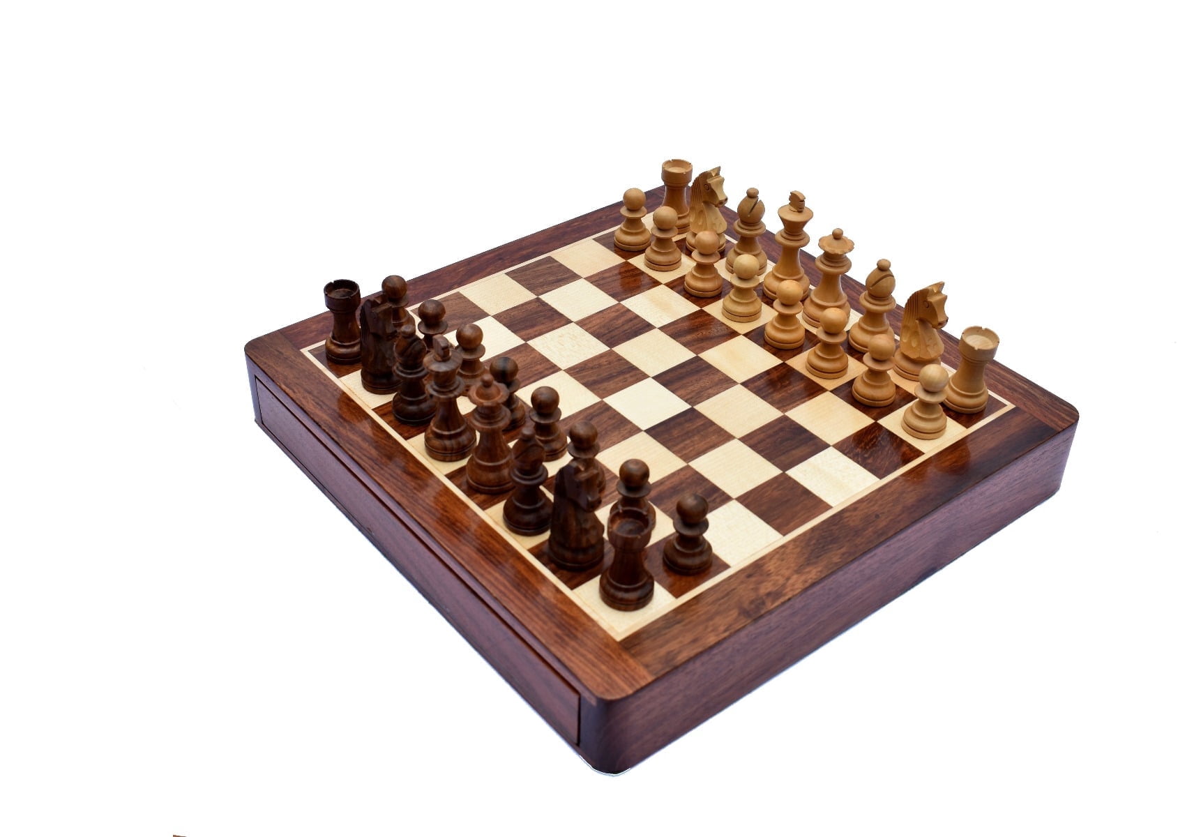 The Chess Empire-Magnetic travel chess set 12" x 12" square luxury ...