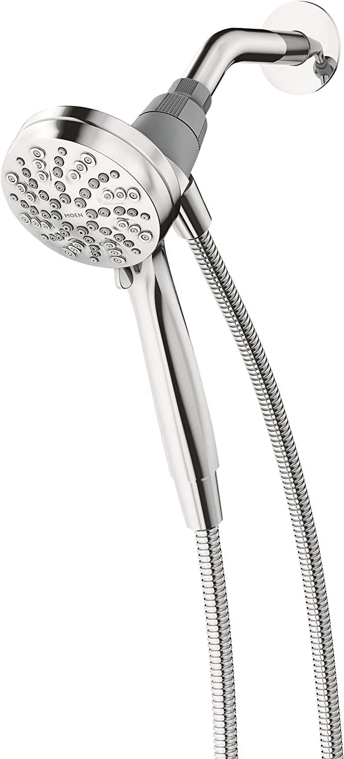 Magnetix Chrome 3.5-Inch Six-Function Detachable Handheld Showerhead ...