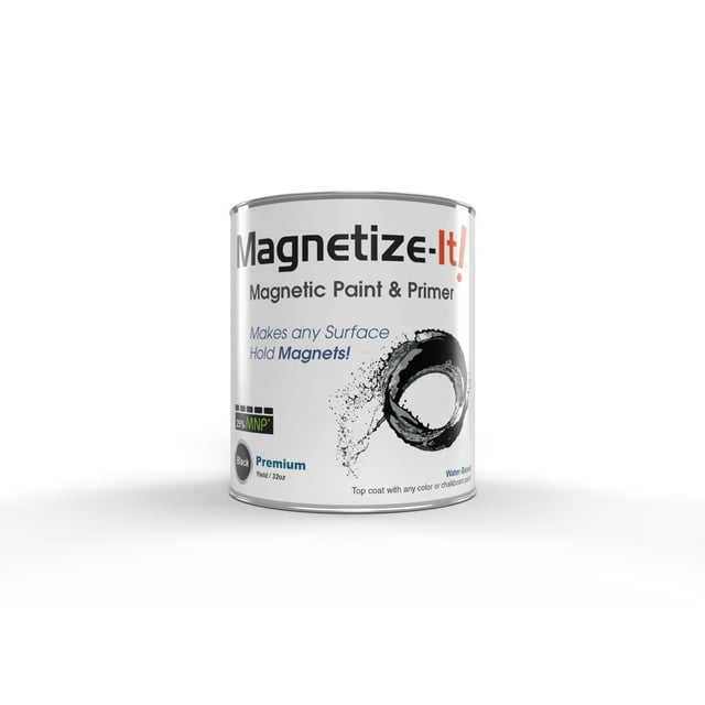Magnetize-It! Magnetic Paint Primer (Water Based) – Premium Yield 32 oz ...