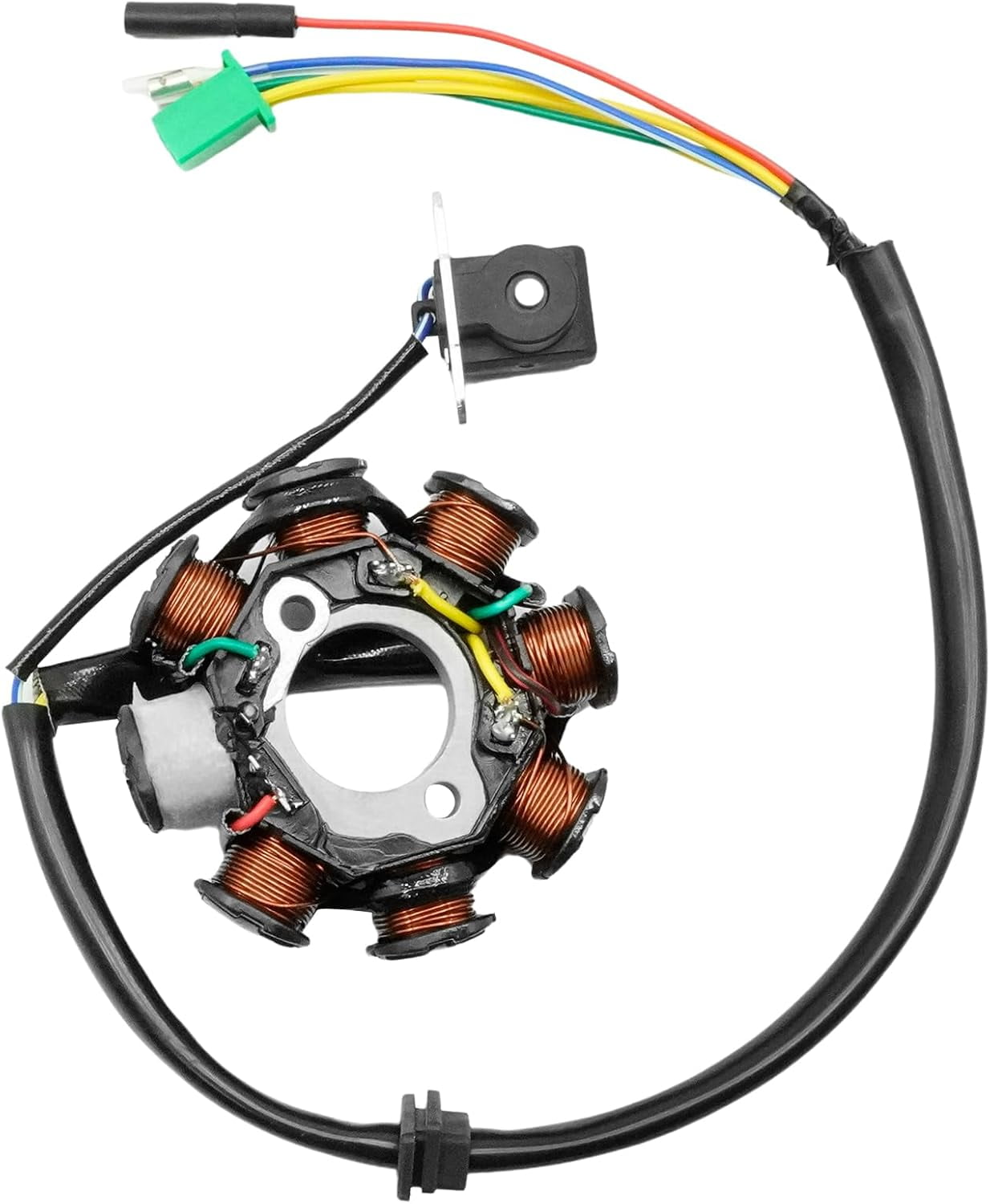 Magneto Alternator Stator, 8 Coil 5 Wires Alternating Current Copper ...