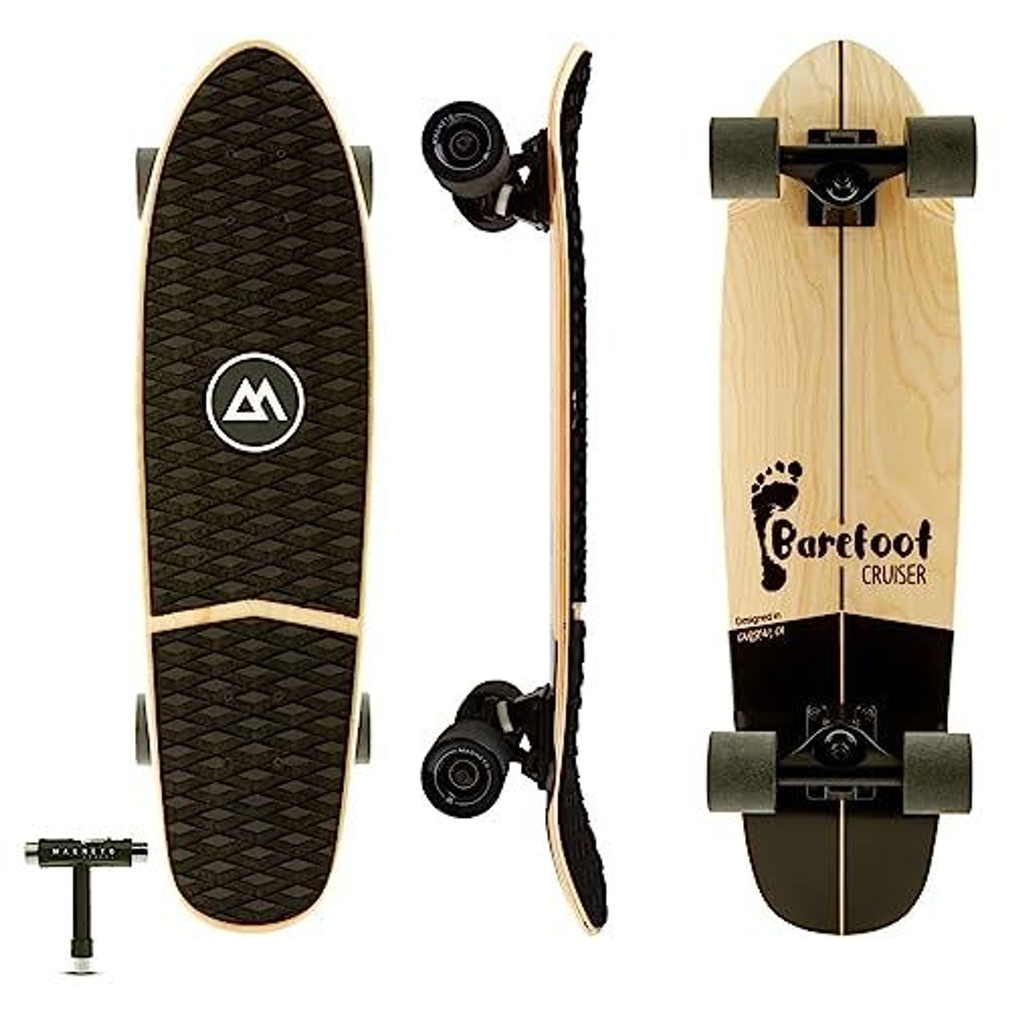 Magneto Skateboard Cruiser - 7-Ply Maple Deck Beginner Skateboard ...