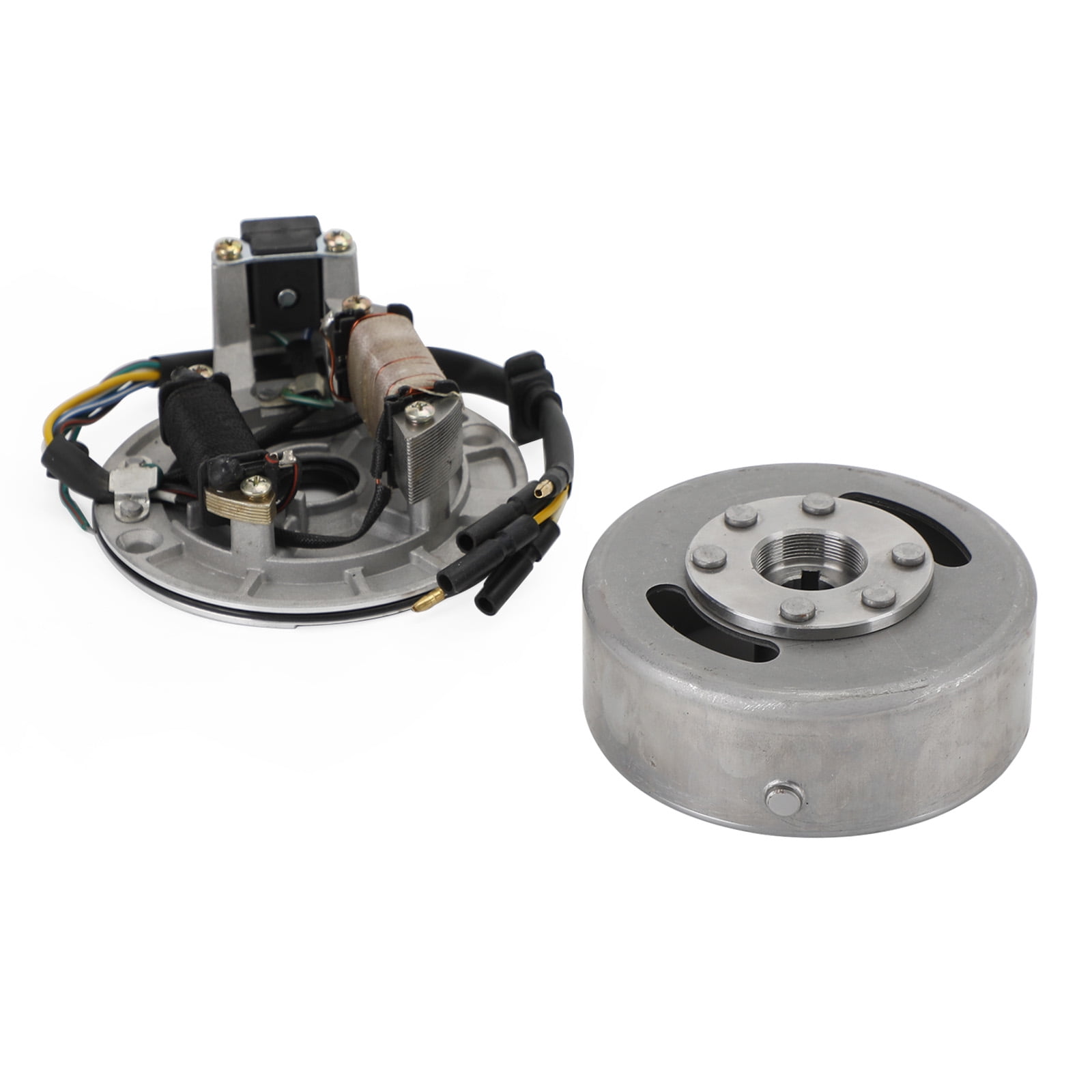Motorcycle Parts: Magneto Stator Plate + Flywheel Set for 110cc 125cc ...