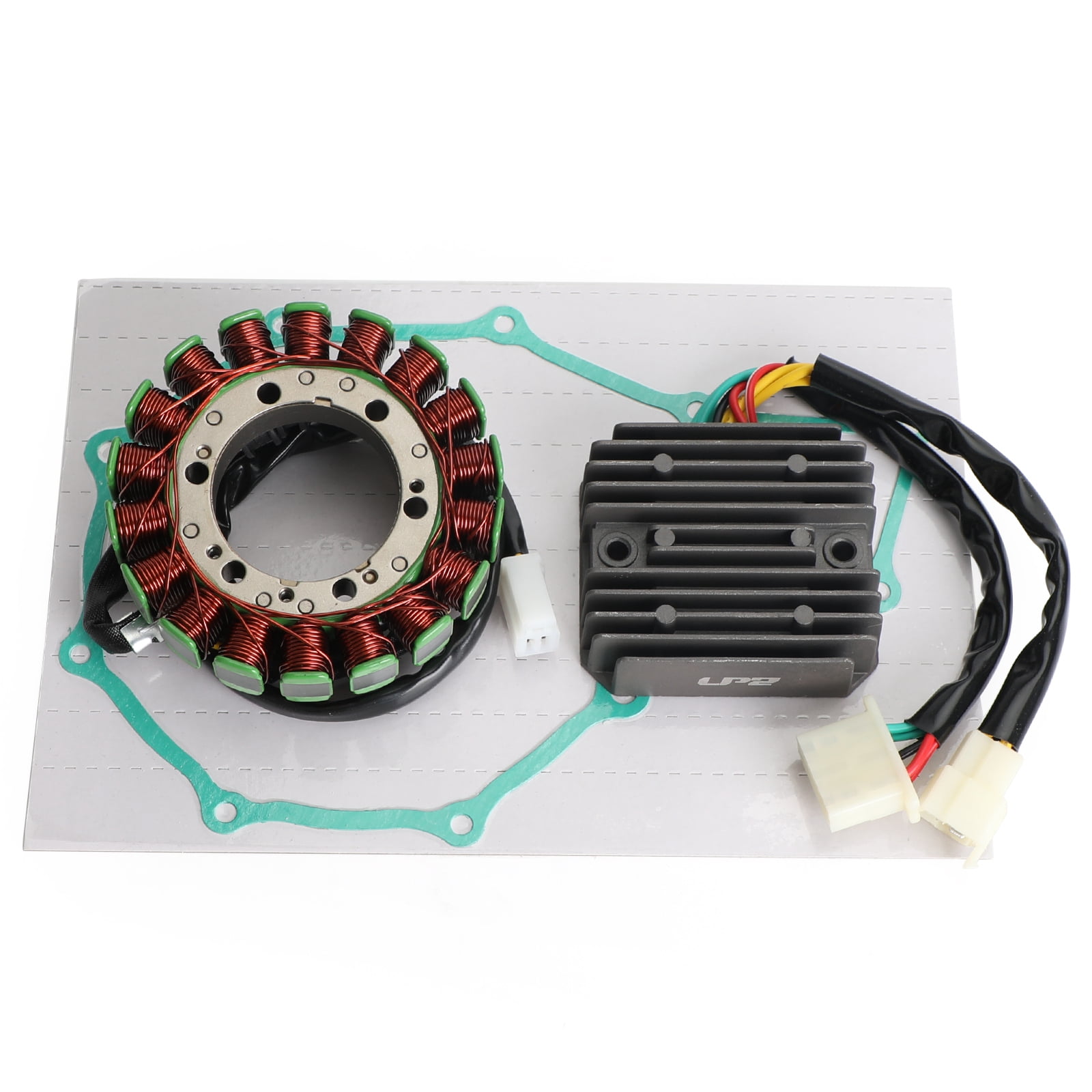 Magneto Stator+Voltage Rectifier+Gasket For Honda XRV650 Africa Twin ...