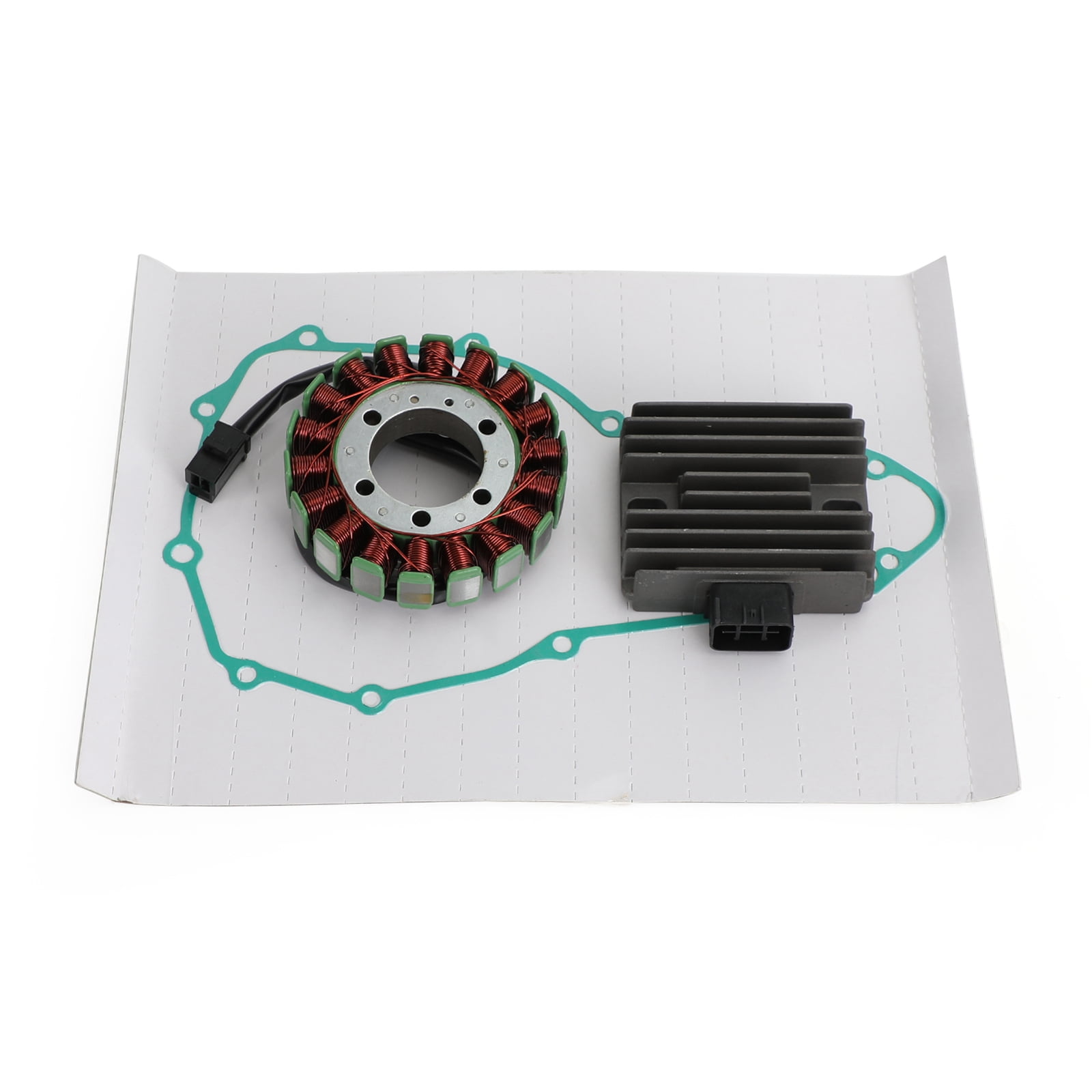 Magneto Stator+Voltage Rectifier+Gasket For Kawasaki 06-11 Ninja/Versys ...