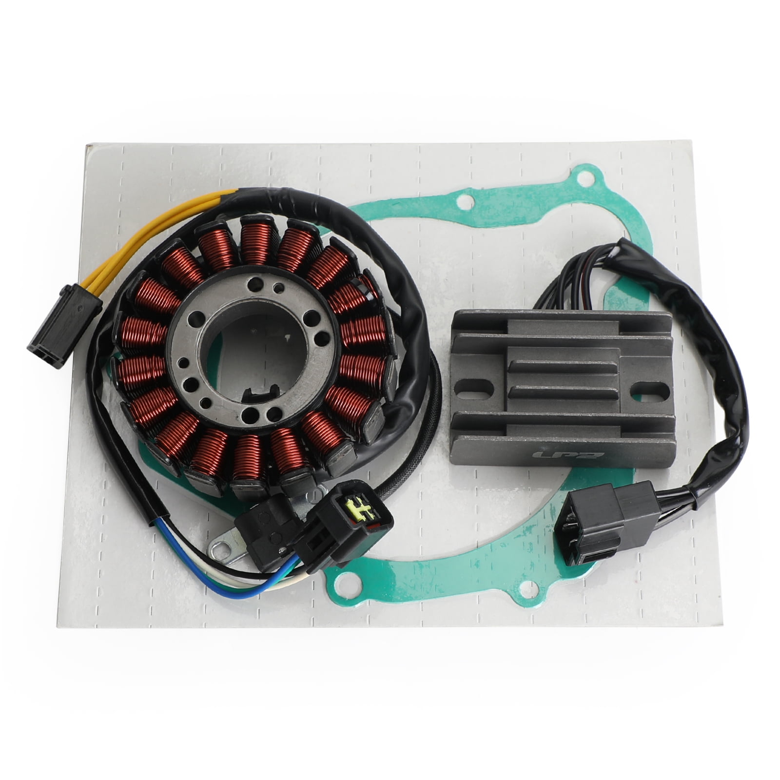 Magneto Stator+Voltage Rectifier+Gasket For Suzuki DR250 DRZ250 DR-Z250 ...